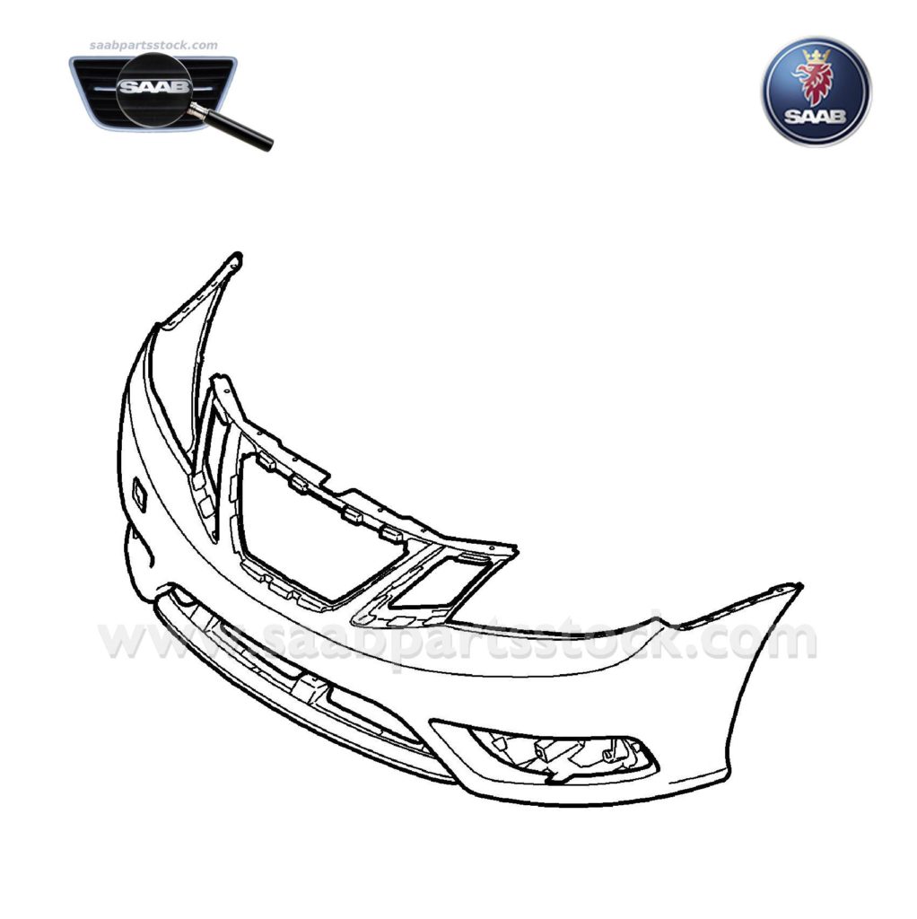 Front Bumper Panel Facelift SAAB 12774314 (used), 32016147
