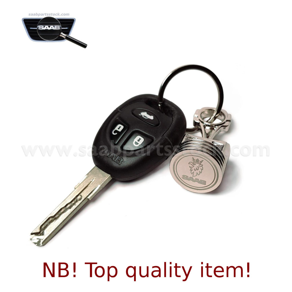 Key Ring “Aero Engine Piston” with SAAB Logotype - SAAB spare parts and ...