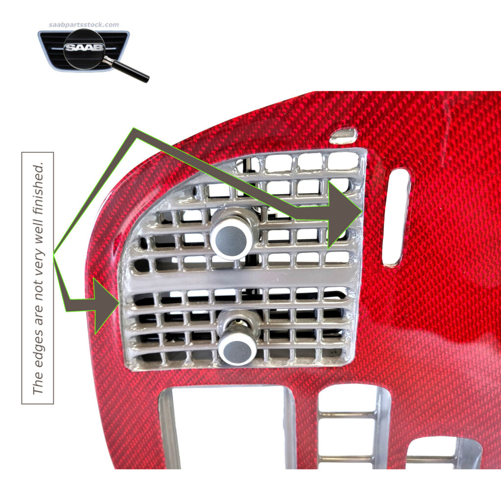 Instrument Plate / Dashboard Front Panel, Red Carbon Fibre for LHD ...