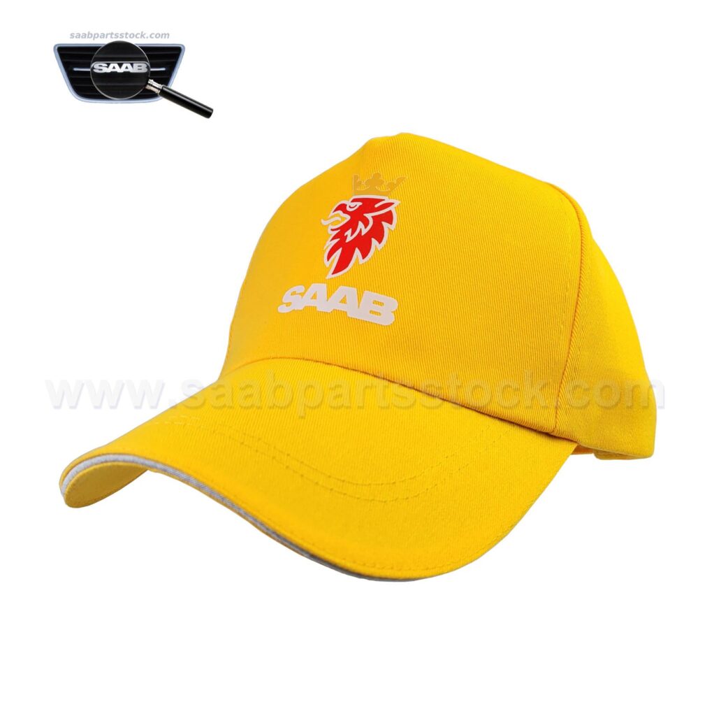 Baseball Cap With SAAB logo Yellow - SAAB spare parts and accessories ...