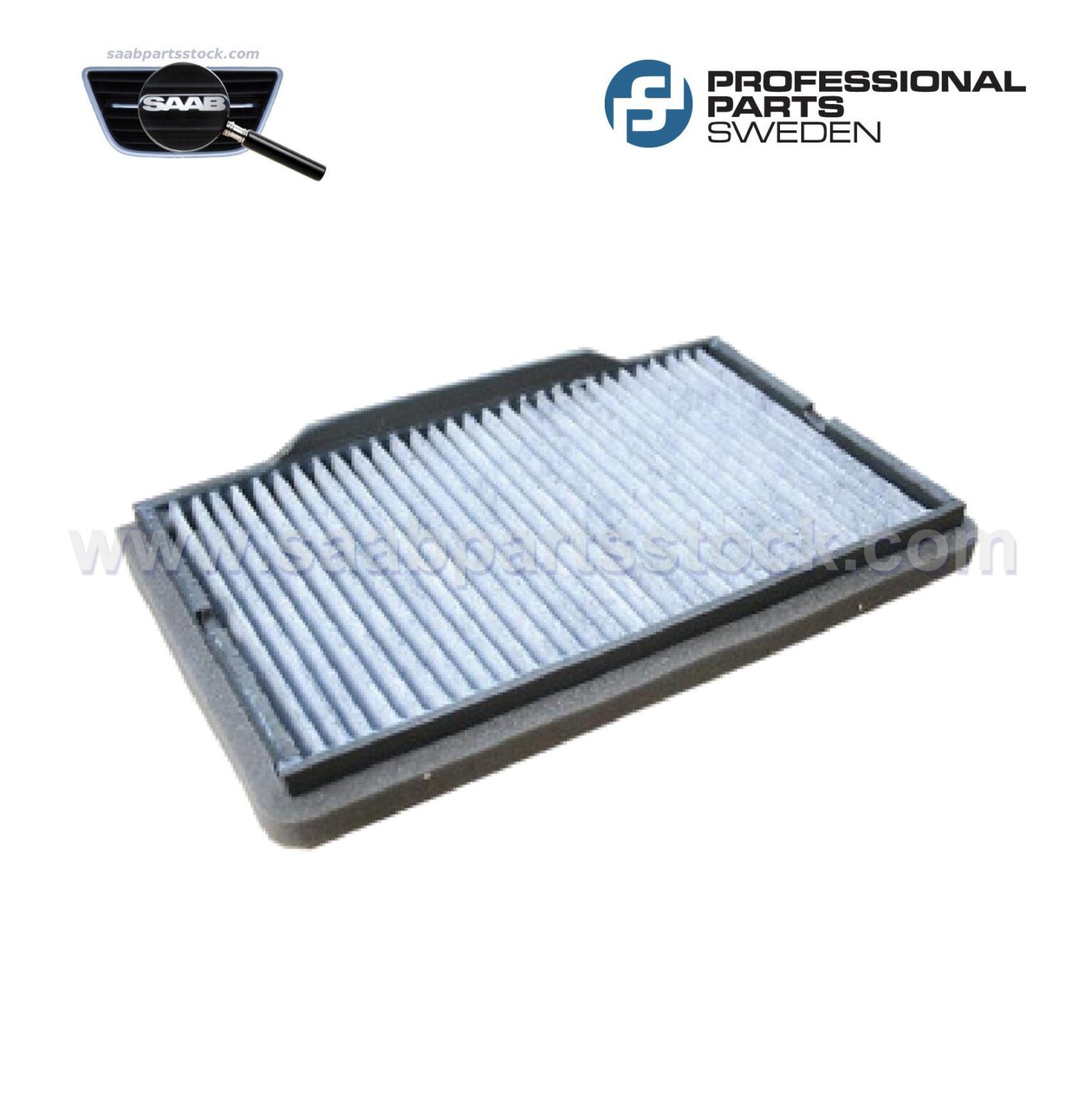Compartment (cabin) Fresh Air Filter Carbon with plastic frame - SAAB ...